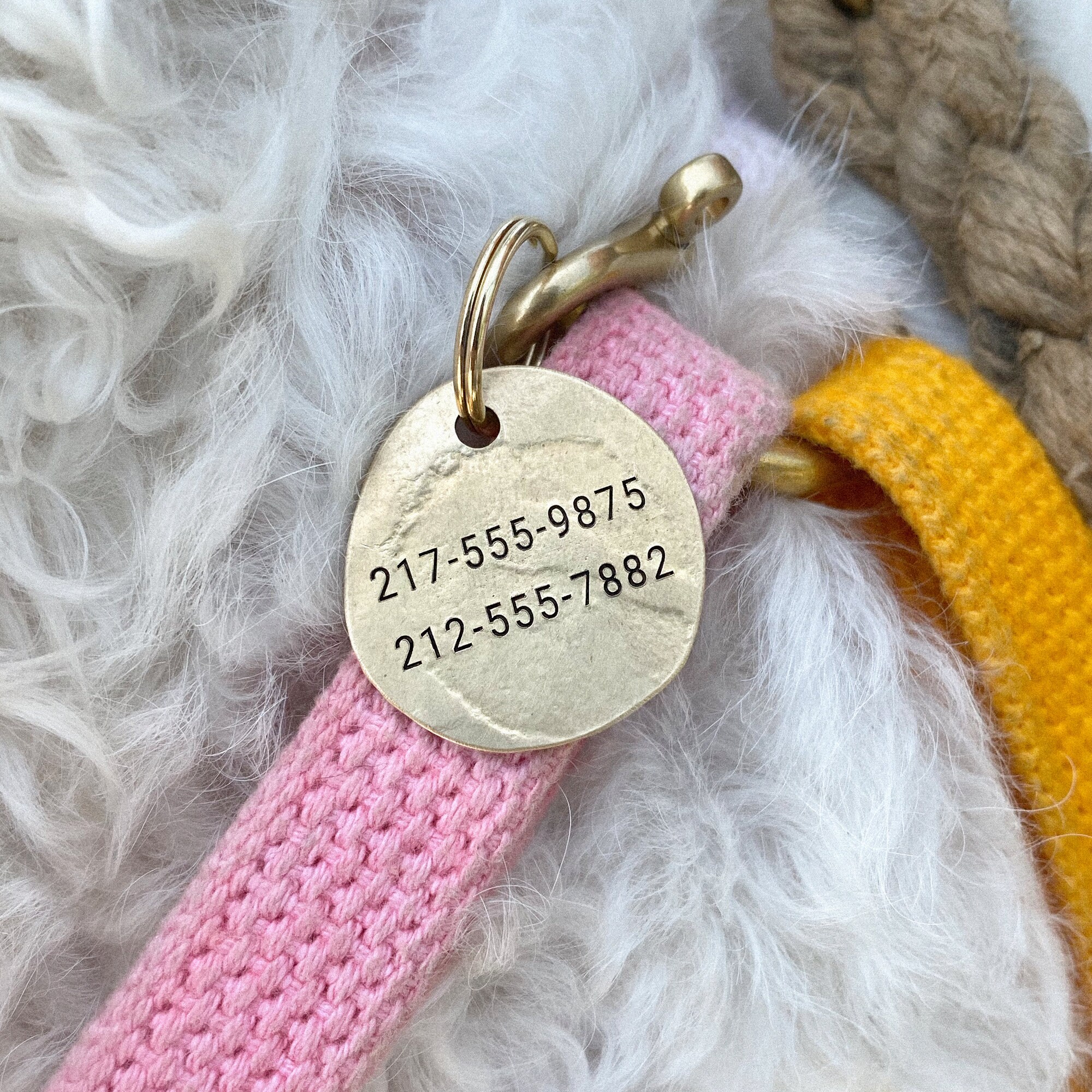 ROCCO: Hand Stamped Personalized Custom Pet ID Tags for Dogs - Etsy UK