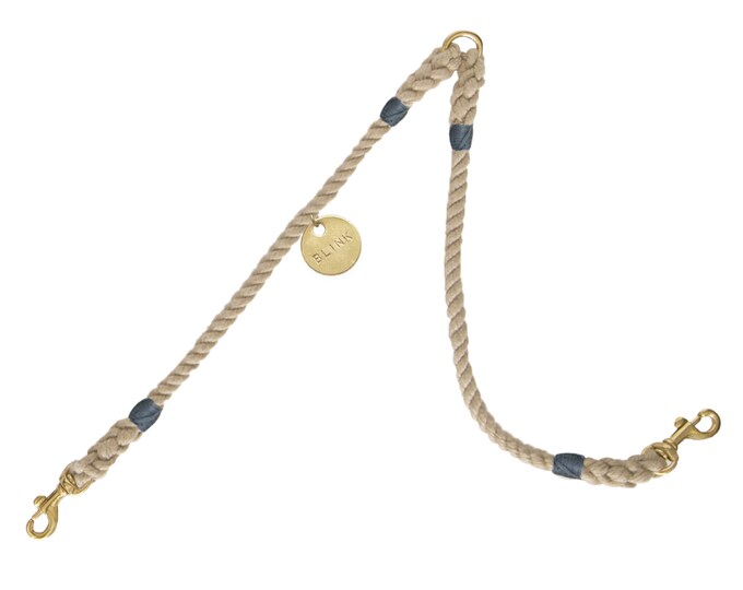 Solid Two Dog Coupler, Double Dog Leash, Leash Coupler, Rope Coupler ...