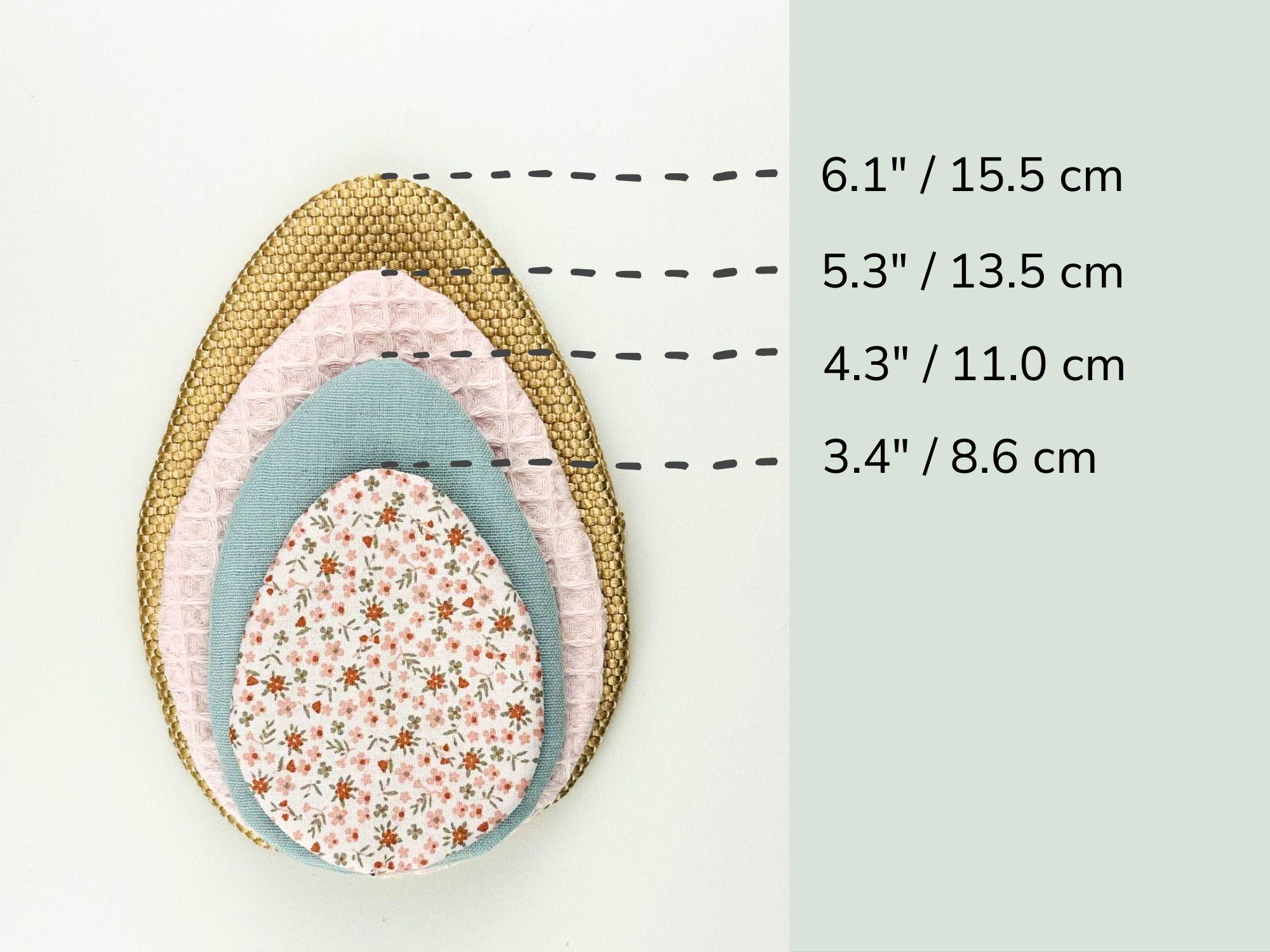 Fillable Fabric Easter Egg Sewing Pattern: Beginner PDF With 4 Sizes ...
