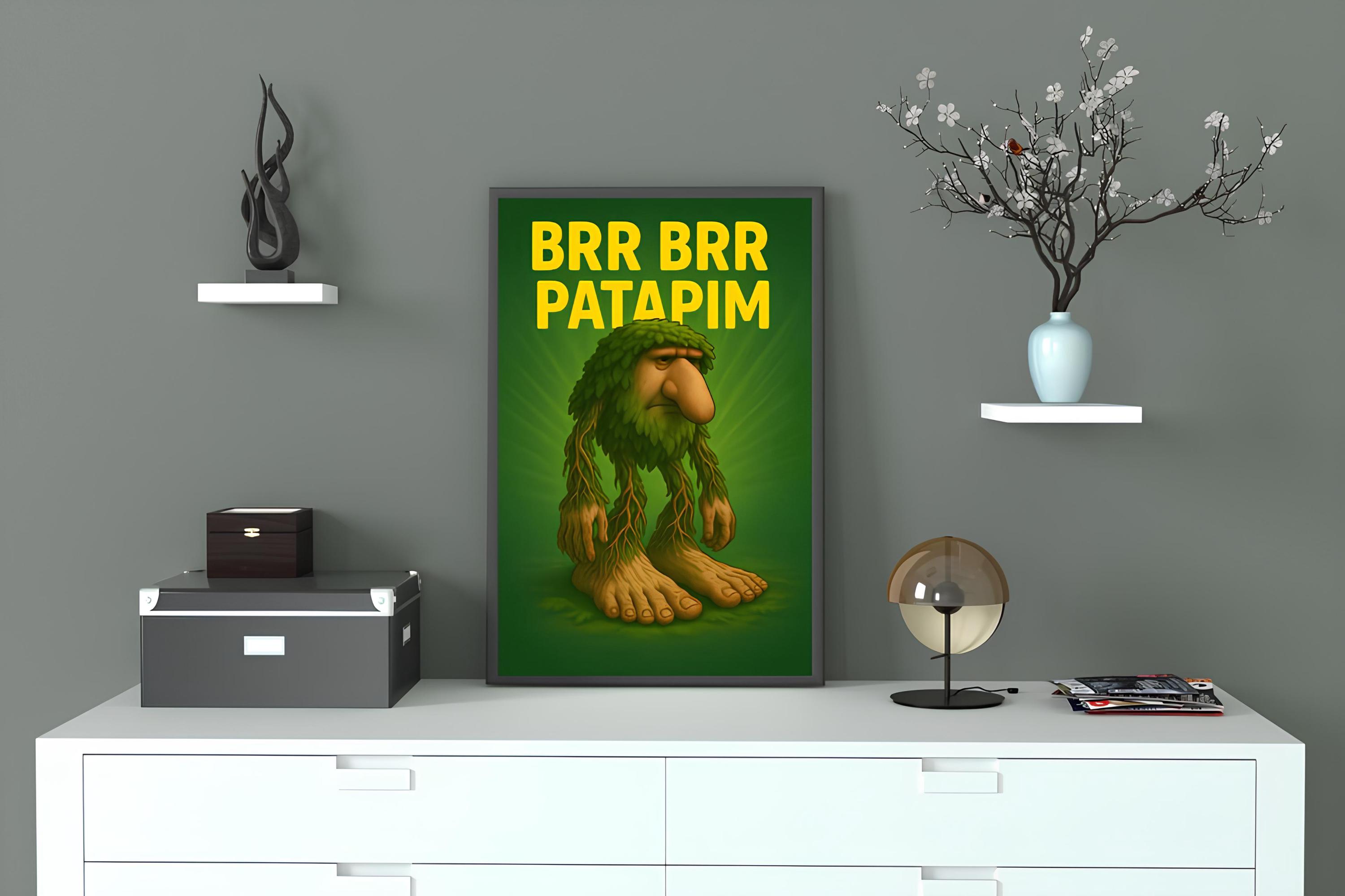 Italian Brainrot Meme Wall Art Cartoon Designs, 6-piece Printables ...