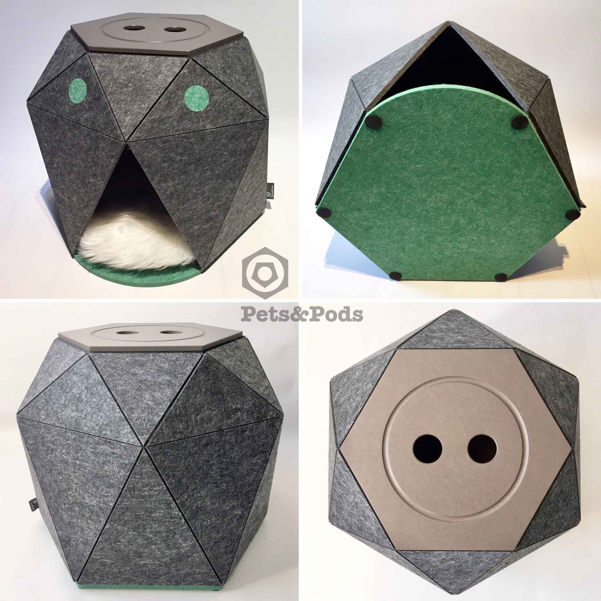 Cool cat cube Designer cat house Modern pet Cat houses Dog | Etsy