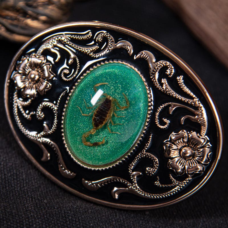 Scorpion Cowboy Belt Buckle - Etsy