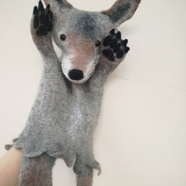 Wolf Hand Puppet - Etsy