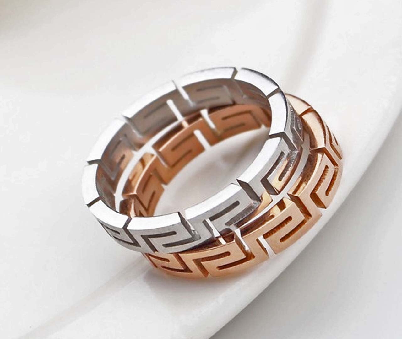 Vintage Greek Style Ring Layering - Etsy Australia