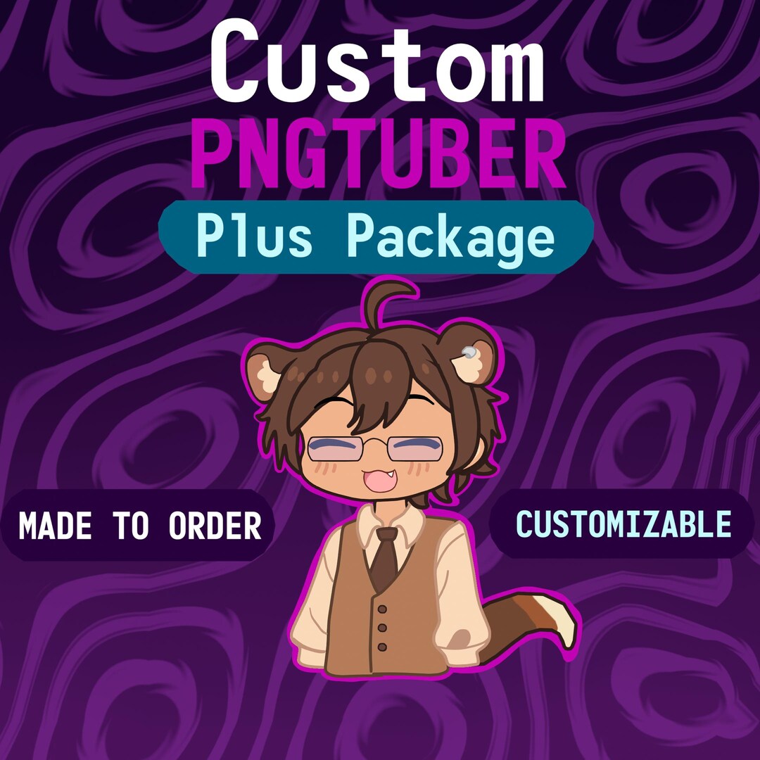 Custom Pngtuber Plus Package | Fully Customizable | Multiple ...