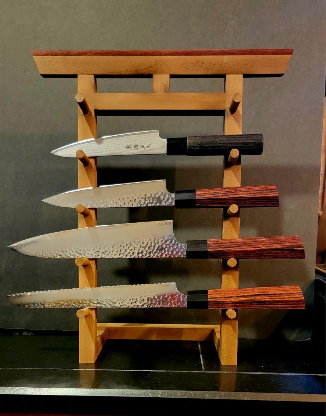 Japanese "torii" Style Kitchen Knife Stand - Etsy