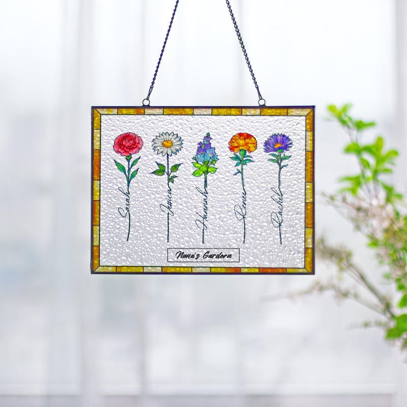 Family Birth Stone Art - Etsy