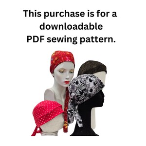 Do-rag PDF Hat Sewing Pattern, Durag, Skull Cap, Chemo Hat, 2 Styles 3 ...
