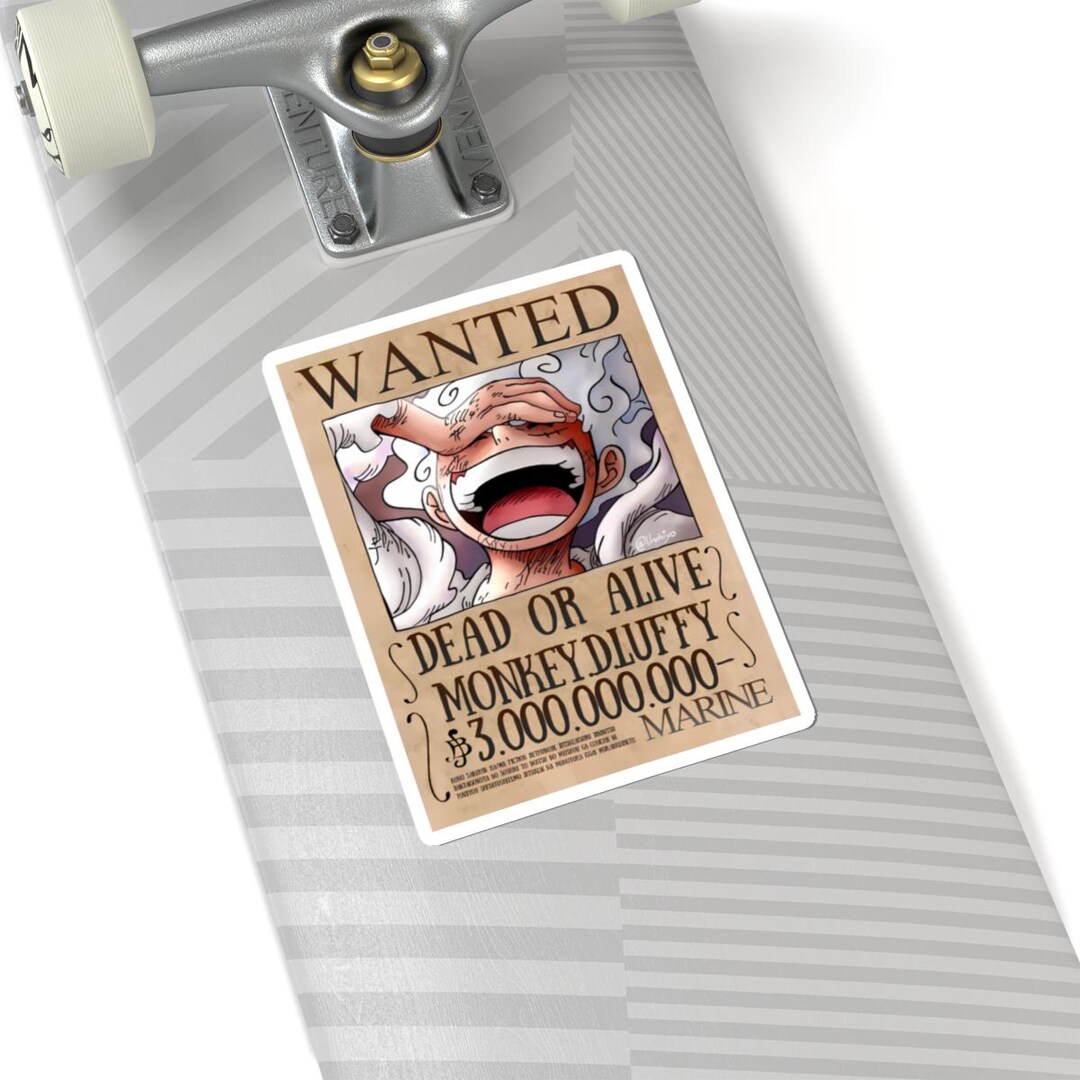 Wanted Monkey D. Luffy Kiss-cut Stickers, Anime Stickers, Decor for ...