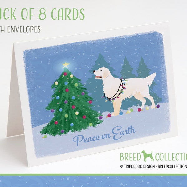 Golden Retriever Christmas Card - Etsy