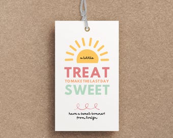 Last Day of School Gift Tag, End of School Year Tag, Teacher ...