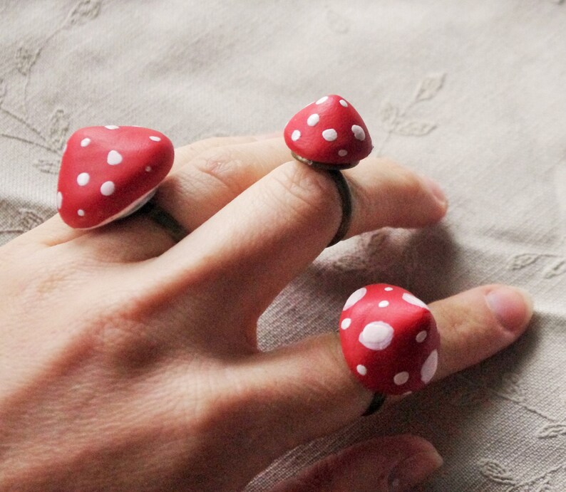 No 1 In The Sale Rank Amanita Mushroom Ring Etsy Hong Kong Cudo Jp