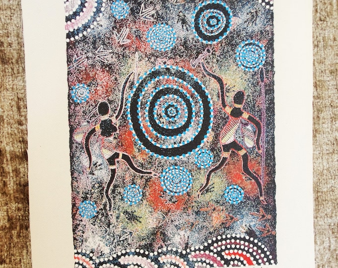 John Smith Gumbula Aboriginal Art Australia two Lovers Meet - Etsy