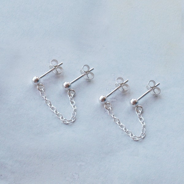 Connected Earrings - Etsy