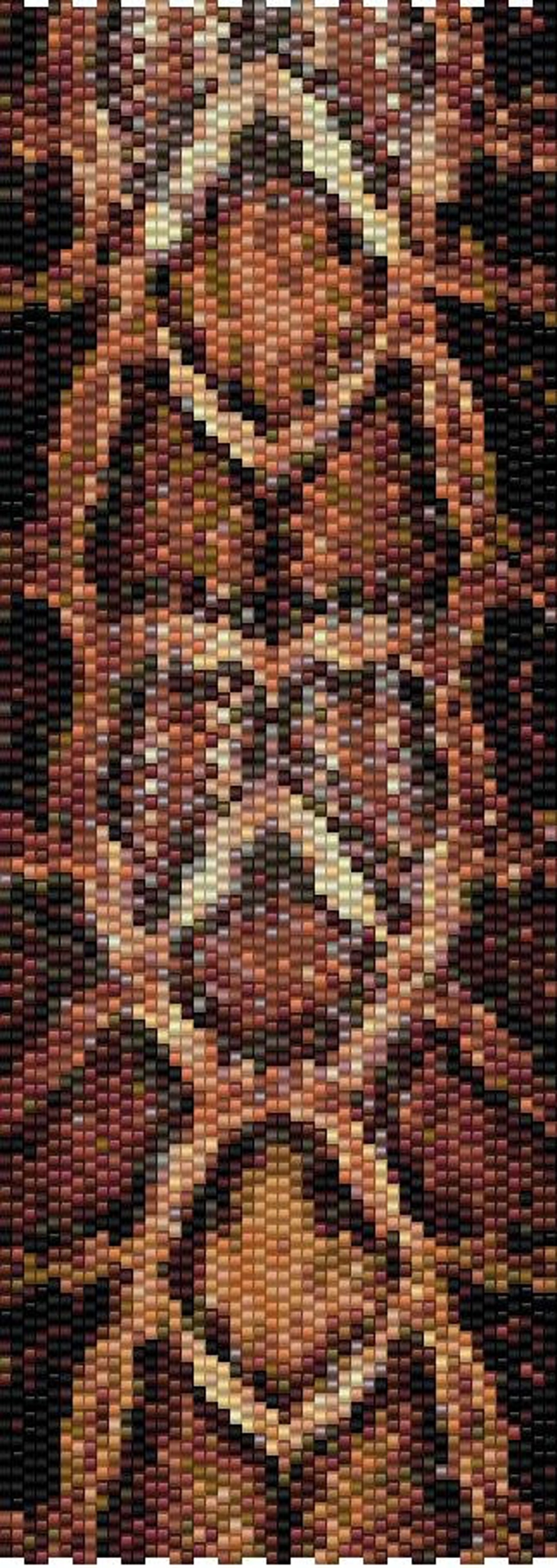 Python Skin Peyote Bracelet Beading Pattern for Advanced Beaders ...