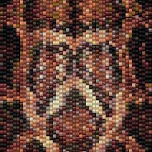 Python Skin Peyote Bracelet Beading Pattern for Advanced Beaders ...