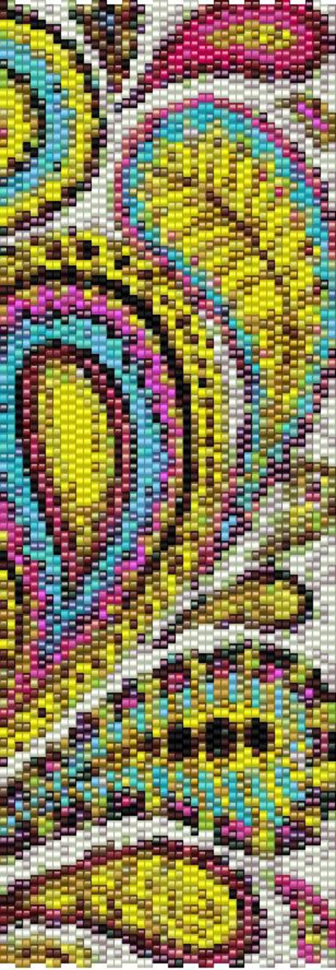 Peyote Bracelet Beading Pattern for Advanced Beaders Pattern Paisley - Etsy