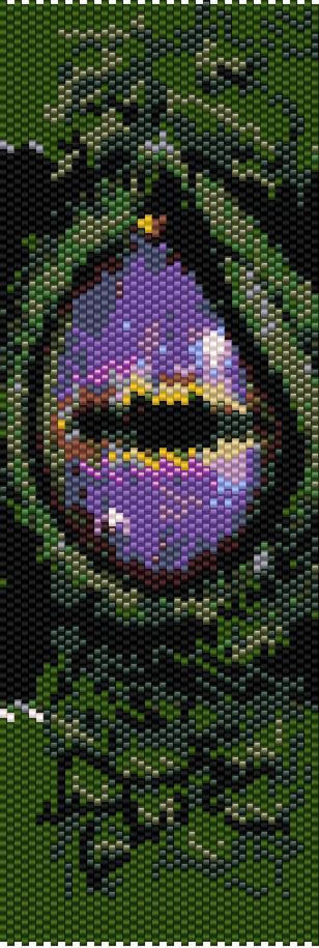 Dragon Eye Peyote Bracelet Beading Pattern for Advanced Beaders Pattern ...