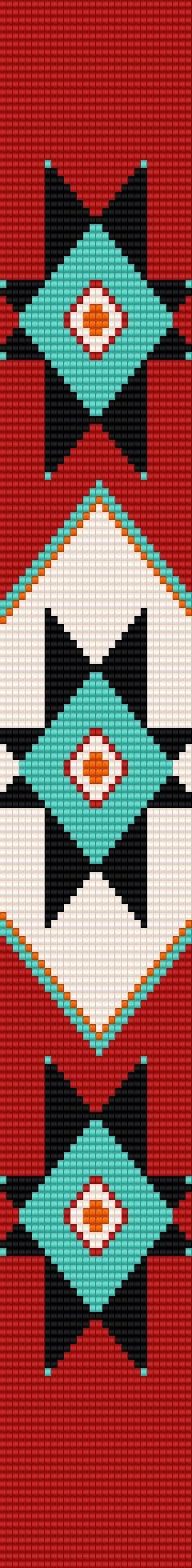Native American Style Neck Choker Pattern American Indian Style Peyote ...