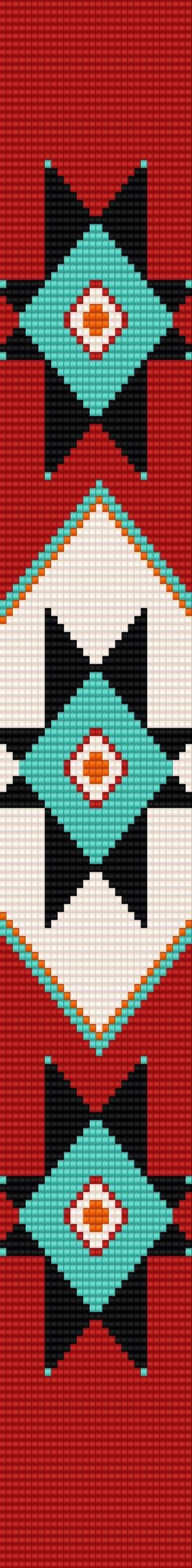 Native American Style Neck Choker Pattern American Indian Style Peyote ...