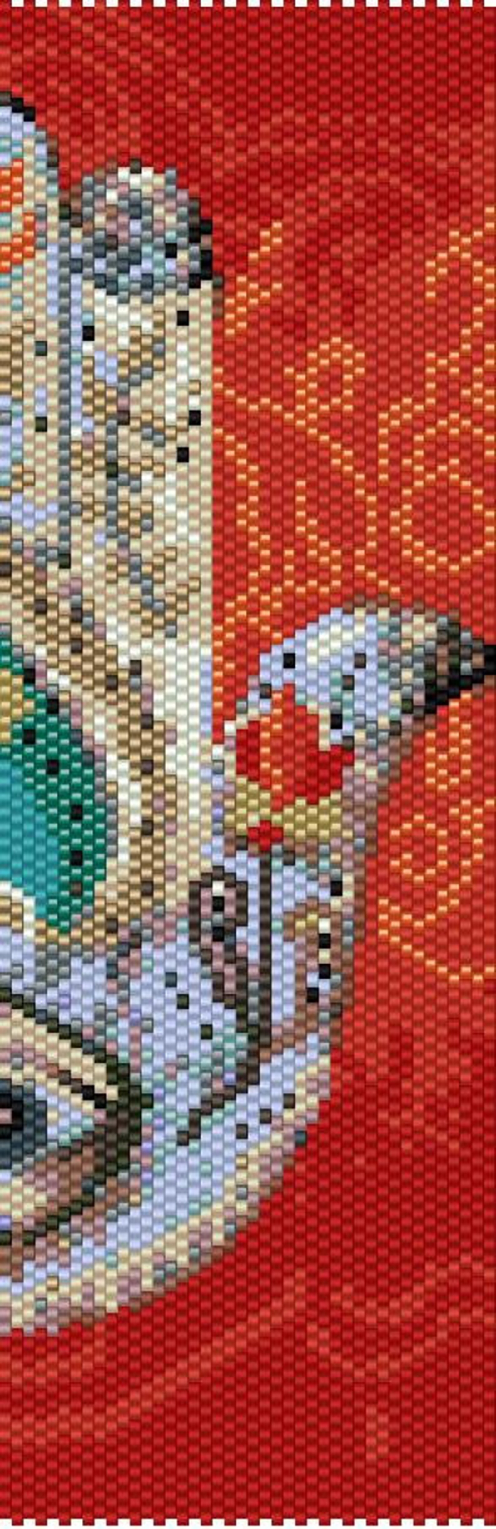 Hamsa Peyote Bracelet Beading Pattern for Advanced Beaders Pattern - Etsy