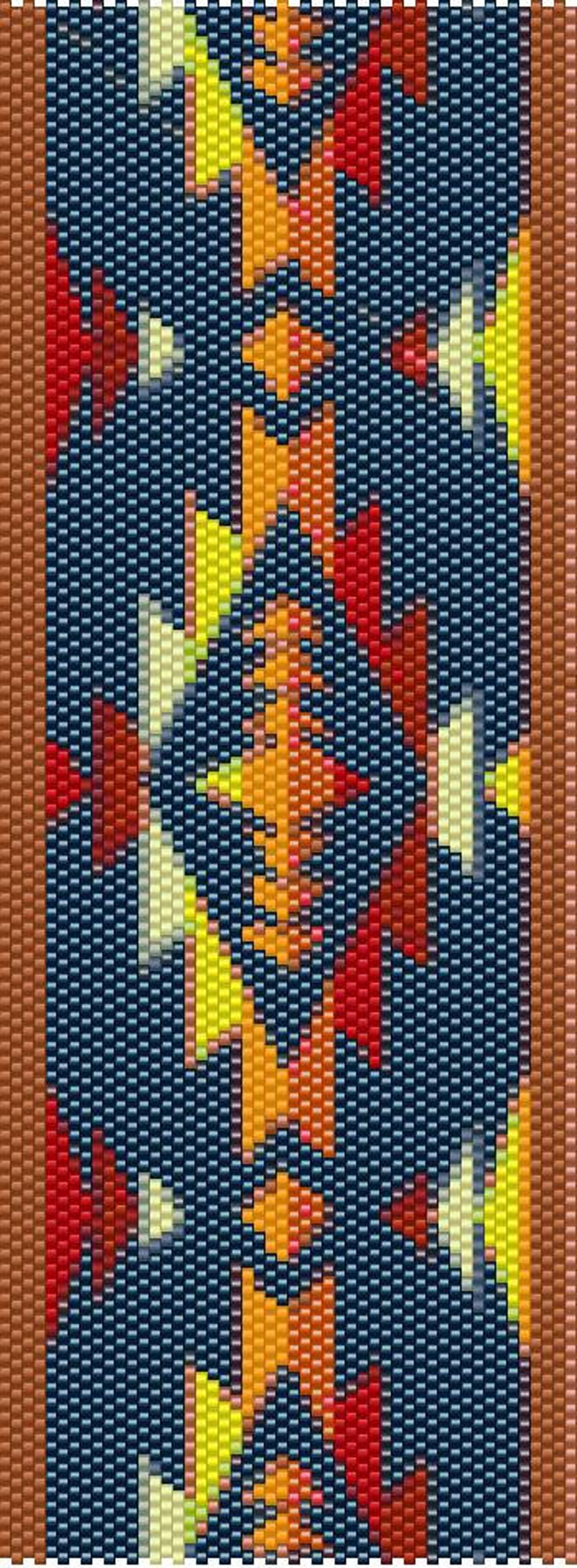 Native American Peyote or Loom Bracelet Beading Pattern for Advanced ...