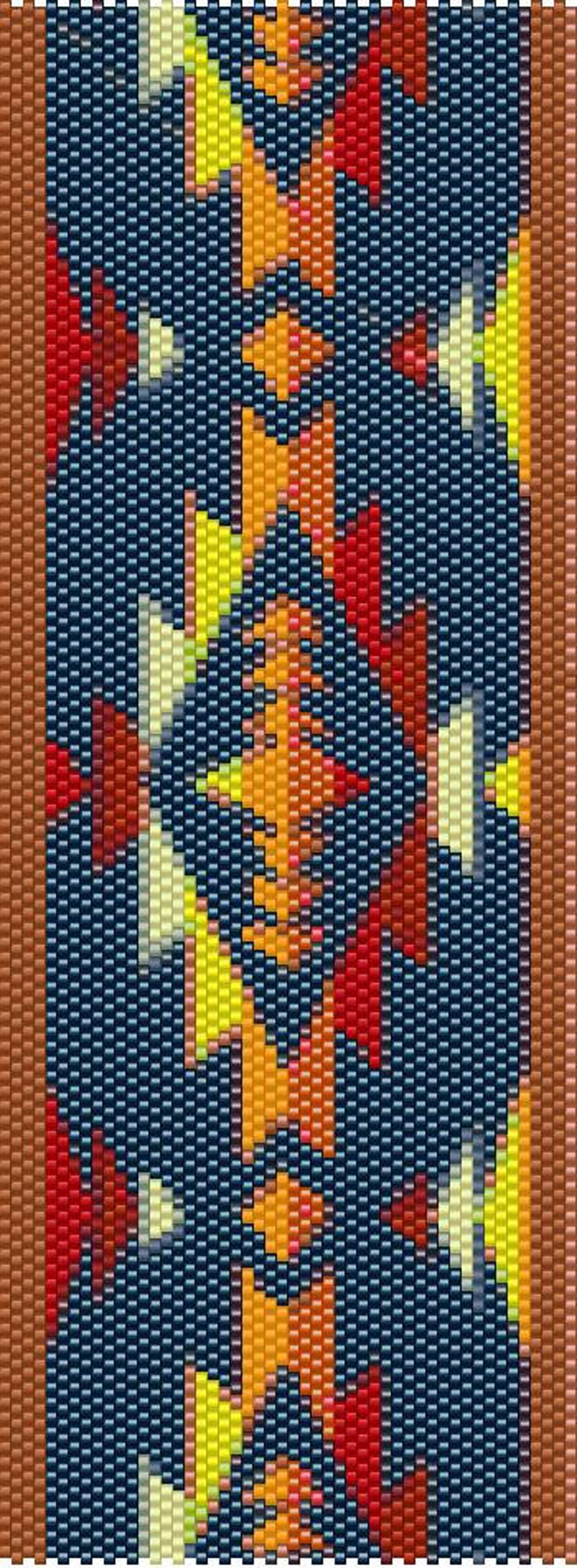 Native American Peyote or Loom Bracelet Beading Pattern for Advanced ...