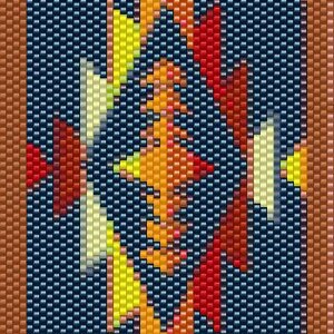 Native American Peyote or Loom Bracelet Beading Pattern for Advanced ...