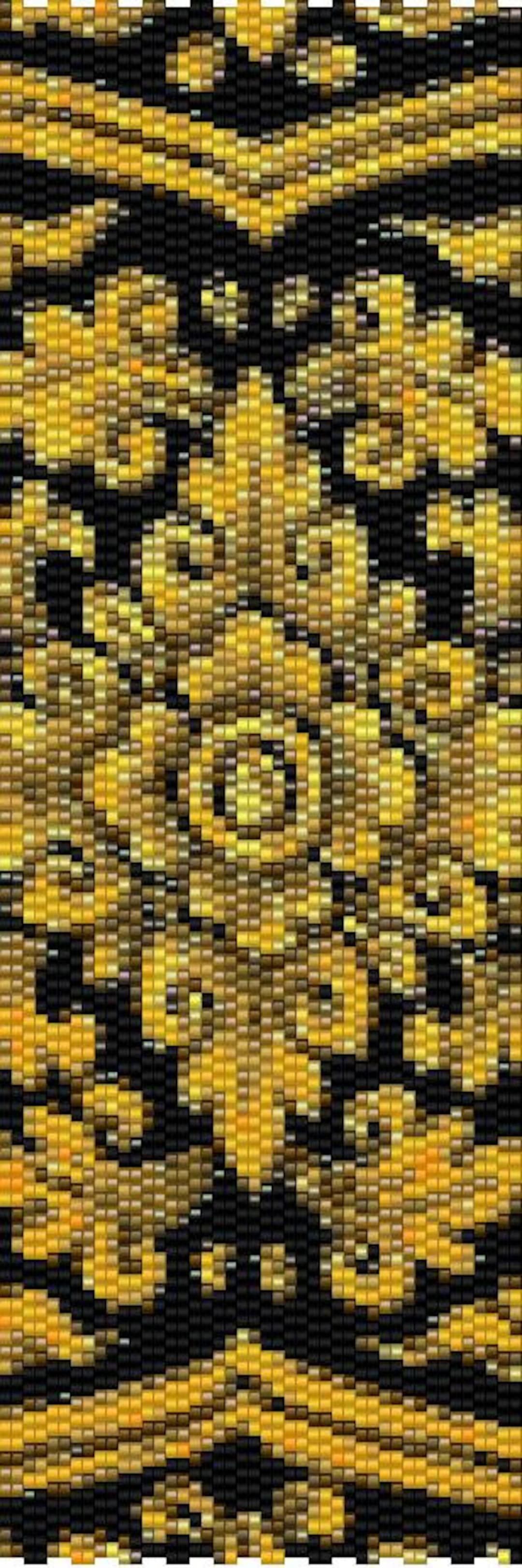 Bali Flower Peyote Bracelet Beading Pattern for Advanced Beaders ...