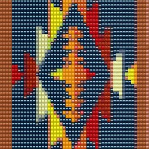 Native American Peyote or Loom Bracelet Beading Pattern for Advanced ...
