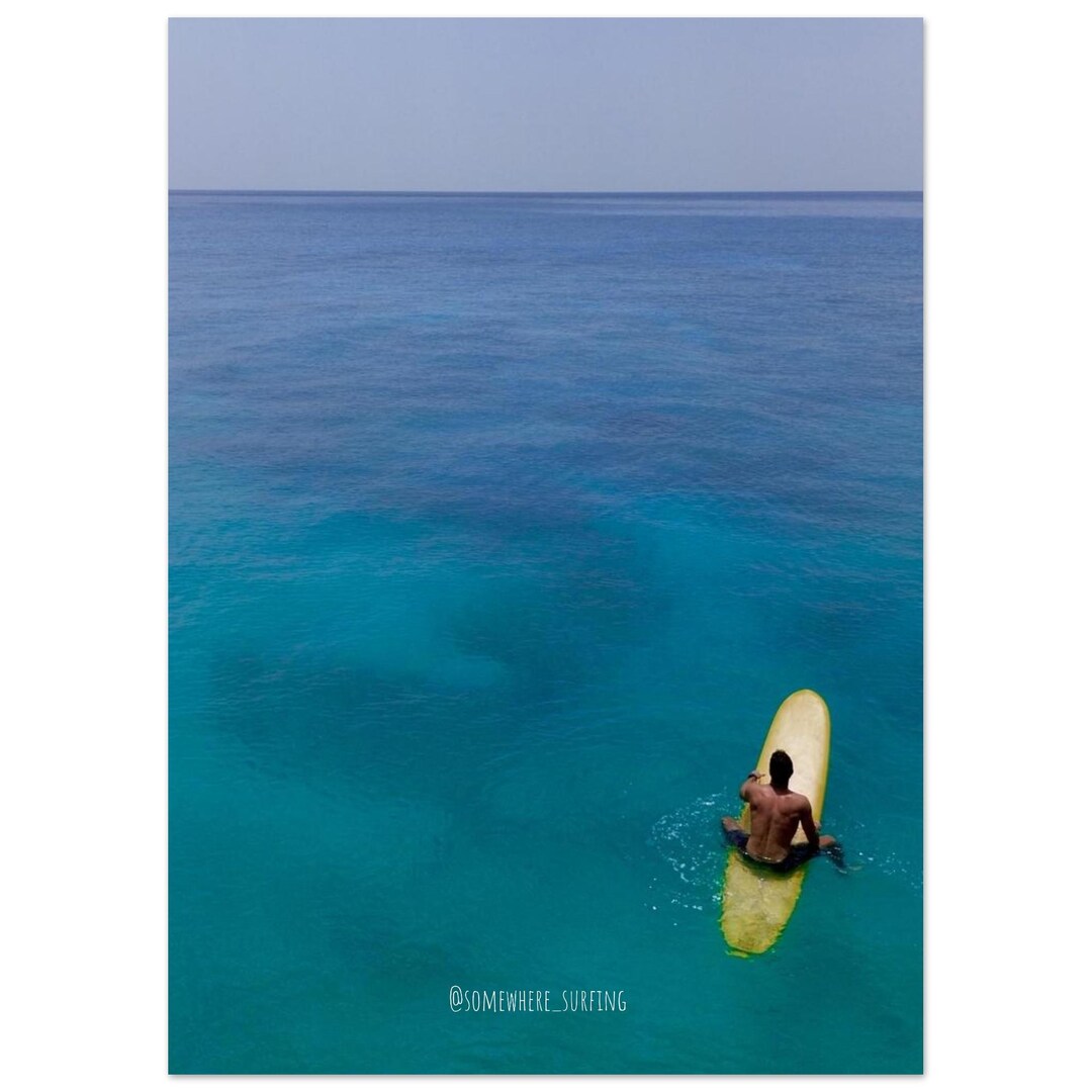 Longboard Surfer /classic Semi-glossy Paper Poster - Etsy