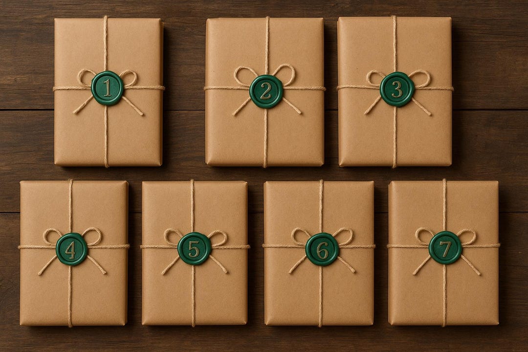 Book Advent Calendar for Readers: Christmas Countdown With Wrapped ...