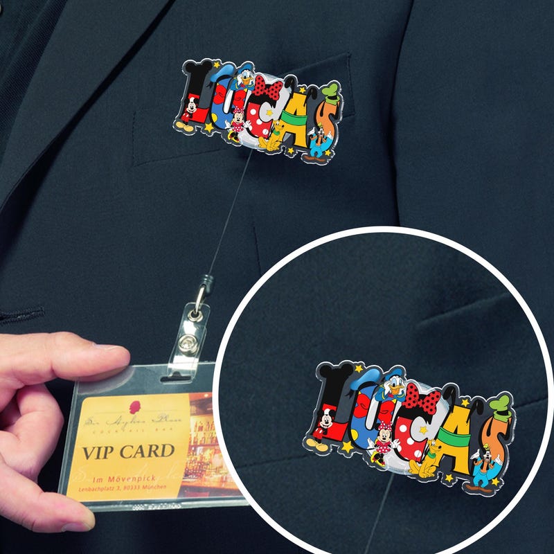 Cartoon Style Name Badge - Etsy