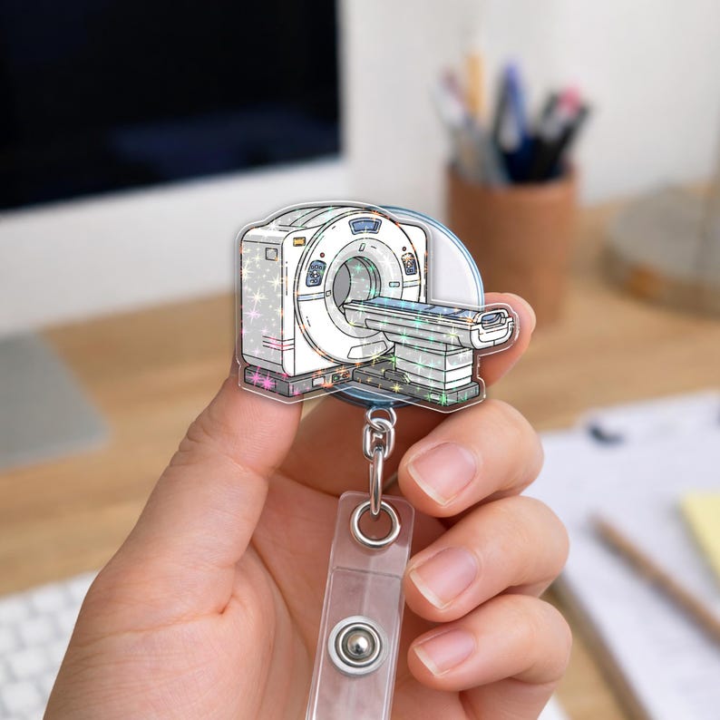 CT Scanner Badge Reel, Radiology ID Holder D3GR11-3 - Etsy