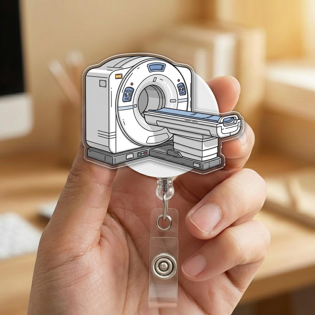CT Scanner Badge Reel, Radiology ID Holder D3GR11-3 - Etsy