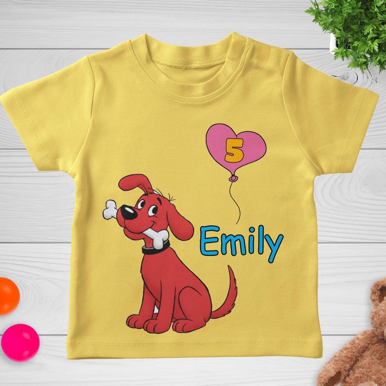 Clifford the Big Red Dog Family Birthday Shirt/red Dog Birthday Shirt ...