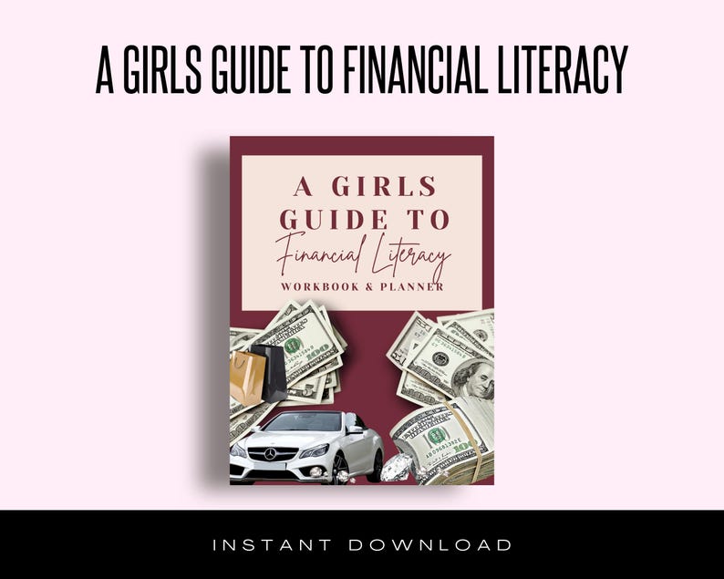 A Girl’s Guide to Financial Literacy | Budgeting Workbook Planner for ...