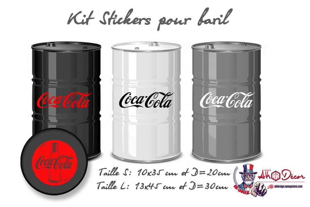 Sticker / Stickers for Barrel / Wall Sticker / Personalized Barrel ...