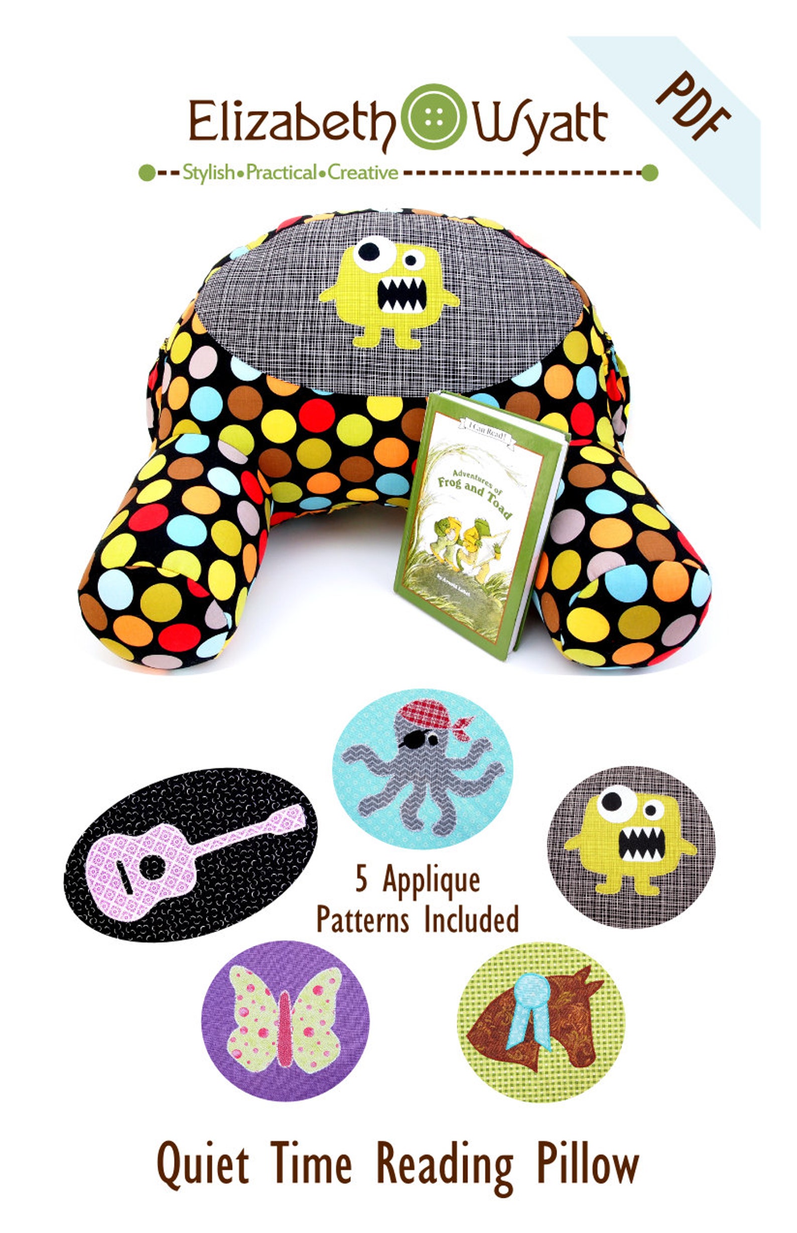 Quiet Time Reading Pillow Sewing Pattern - A Comfy Reading Spot for ...
