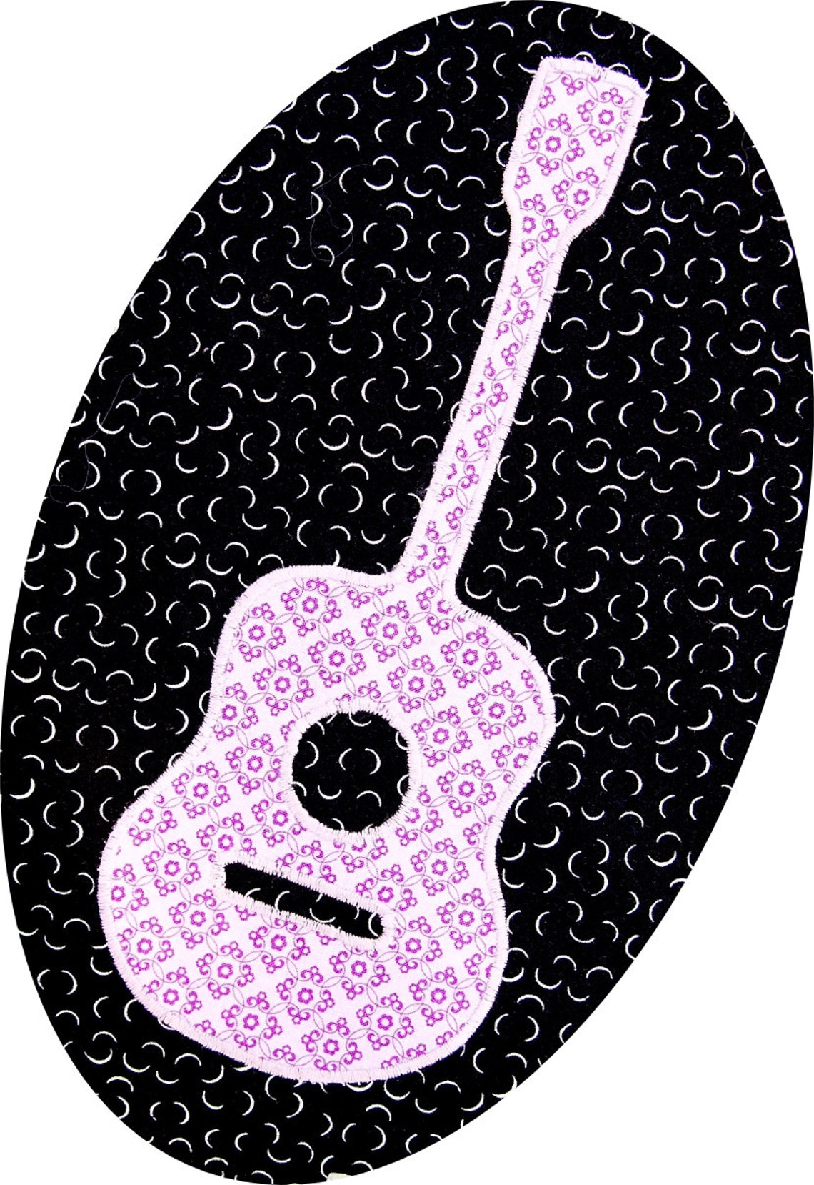 Guitar Applique Pattern - Instant Download - Etsy