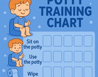 Printable Potty Training Reward Chart for Girls - Instant Download ...