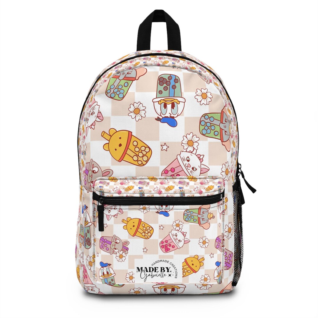 Magical Boba Cute Cartoon Character Backpack, Adorable School Bag, Kids ...