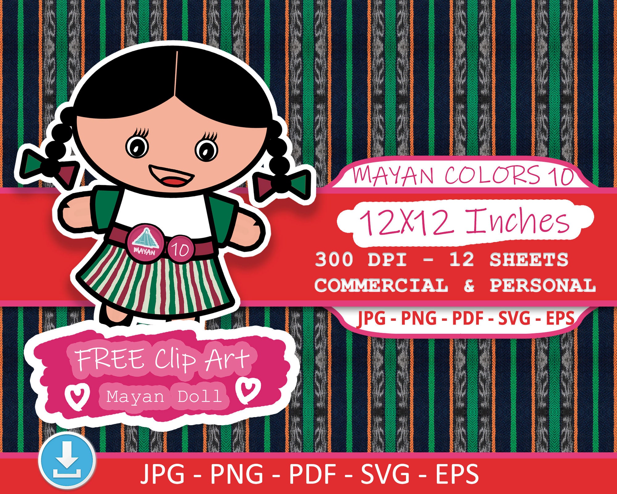 Mexican Png Jpg Pdf Eps Svg Fabric Print Otomi Aztec Upholstery Mexican ...