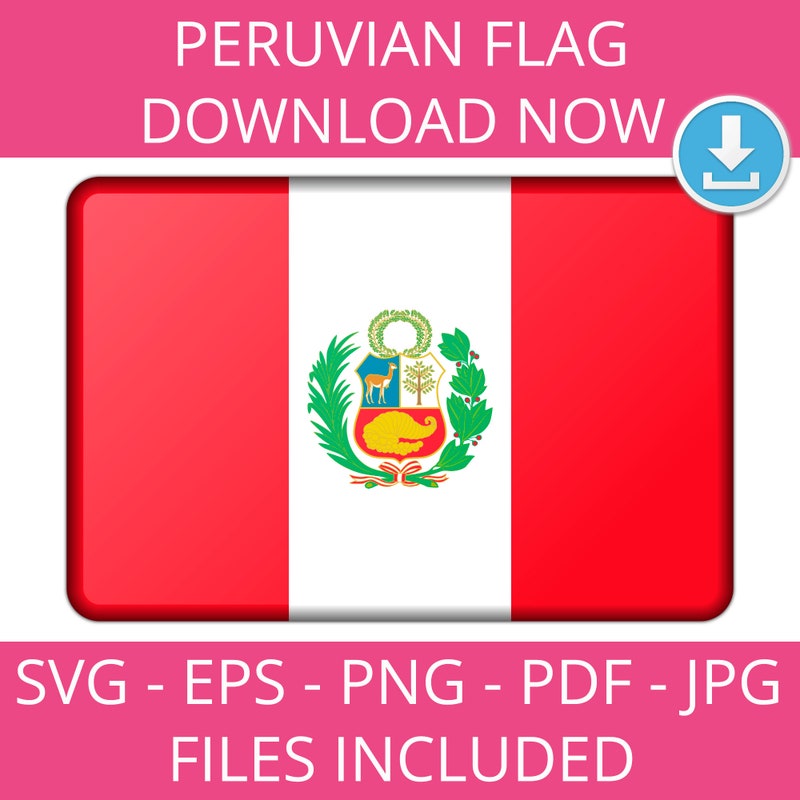 Peruvian Flag Svg - Etsy