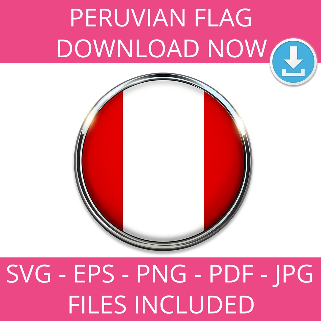 Peruvian Flag, Svg, Png, Eps, Jpg, Art, Pdf, Vector, Image, Map ...