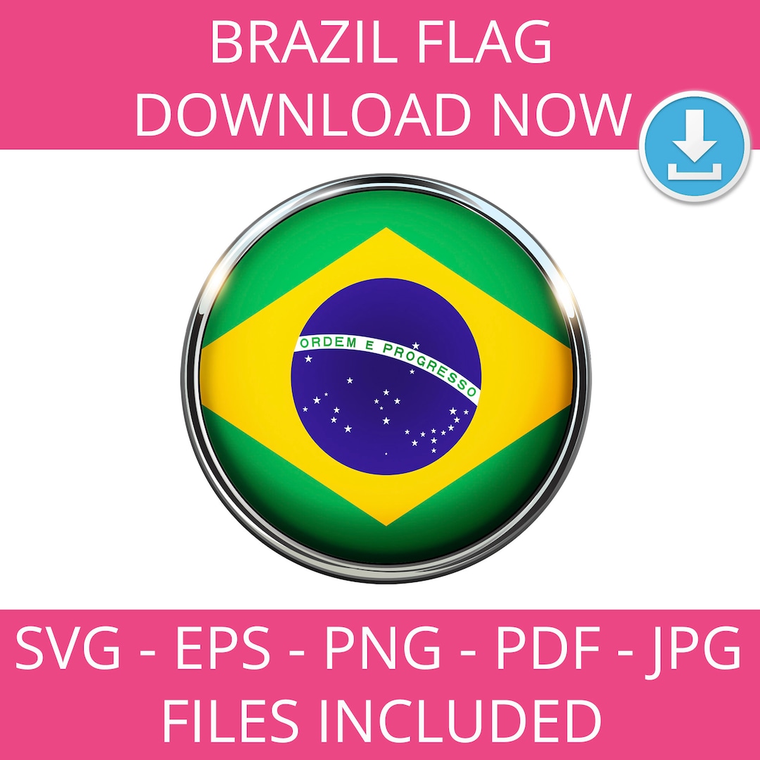 Brazil Flag, Svg, Png, Eps, Jpg, Art, Pdf, National, Graphic, Futbol ...