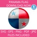 Panama Flag, Svg, Png, Eps, Jpg, Art, Pdf, Culture, Instant Download ...