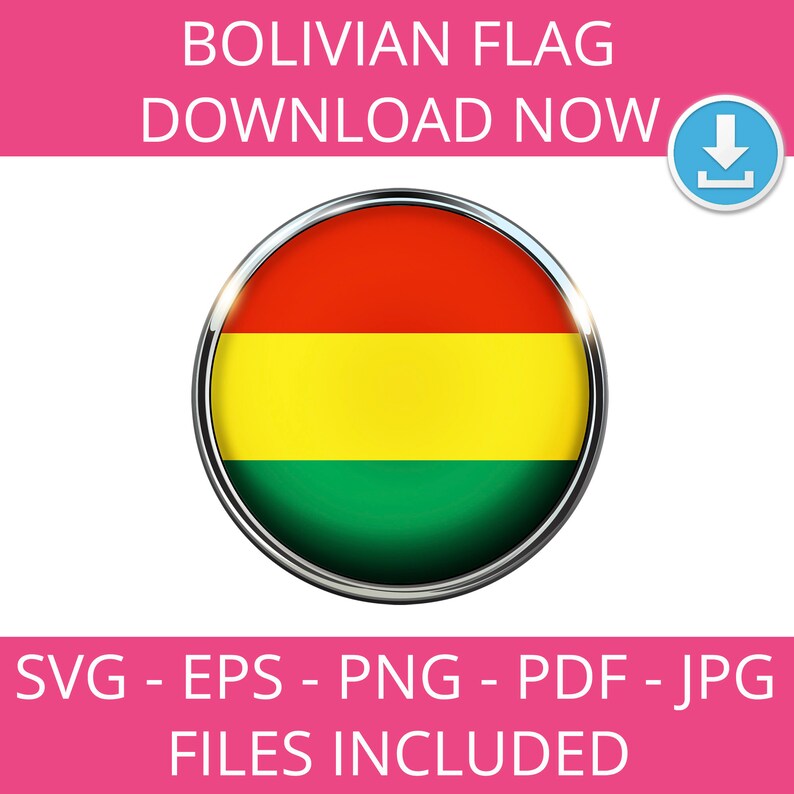 Bolivian Flag Vector Art: National Map Image (digital Download) - Etsy