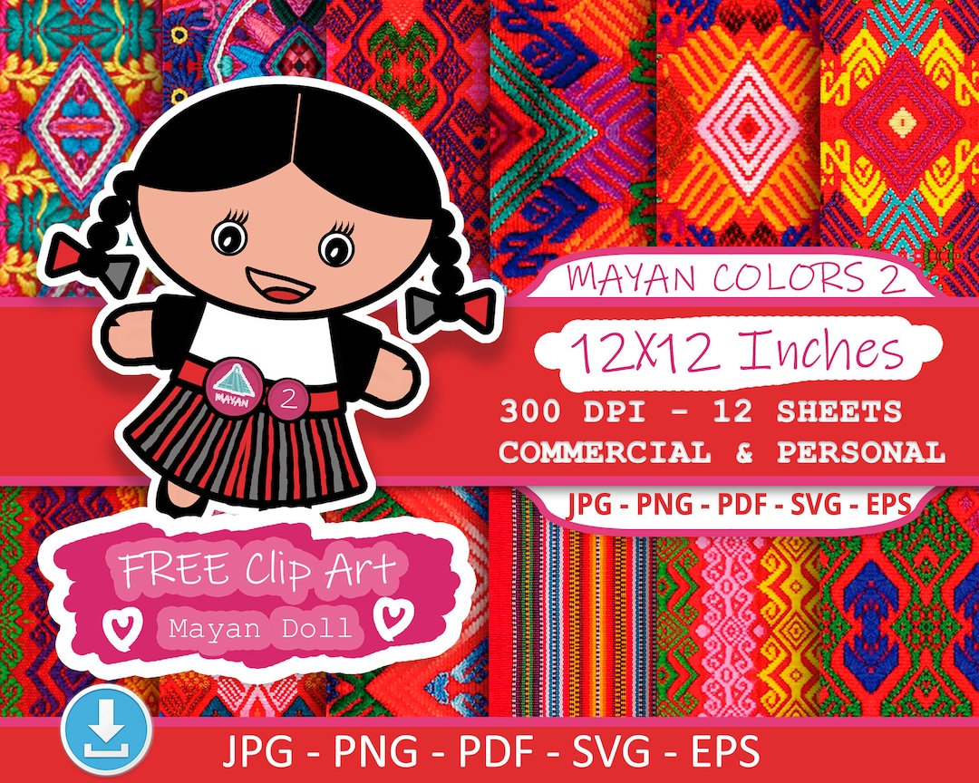 Guatemalan Fabric Print: Mayan Textile Designs (digital) - Etsy