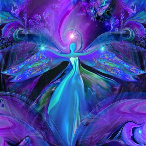 Abstract Spiritual Art Reiki Wall Decor Chakra Energy Art - Etsy